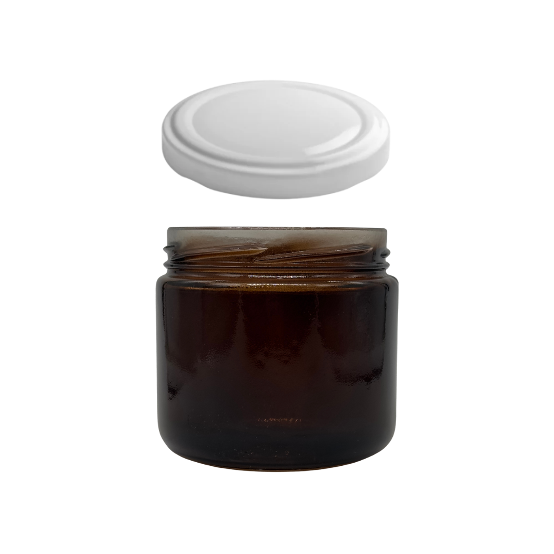 Tarro Jar Ámbar de Vidrio 300ml – Envases Velasco